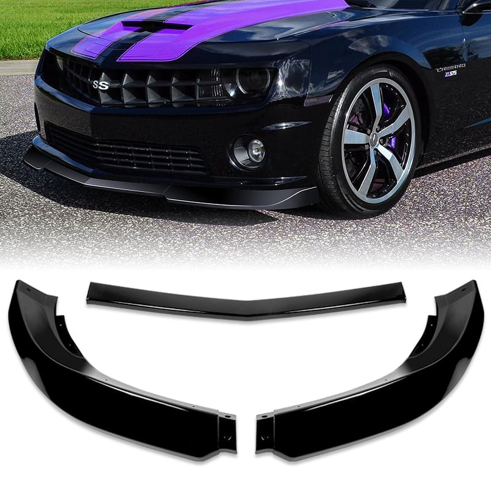 Stay Tuned Performance Painted Black Front Bumper Spoiler Lip for 2010 ...