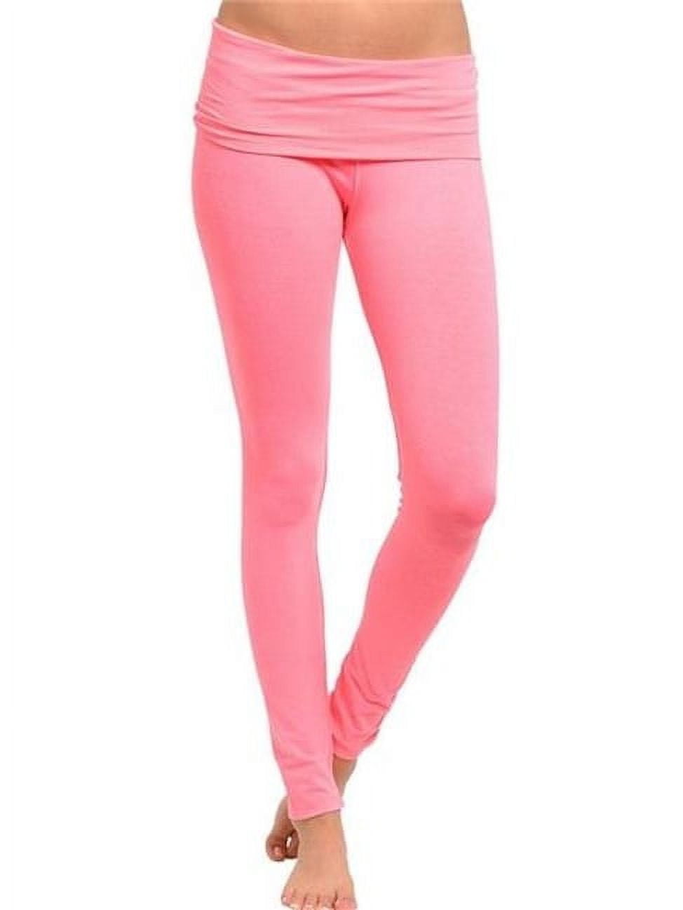 Stay Warm in Style Neon Yoga Pants, Coral - Small - Walmart.com