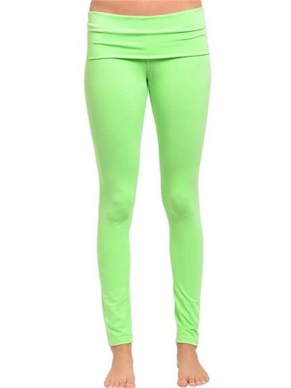 Stay Warm in Style Neon Yoga Pants, Green - Small - Walmart.com