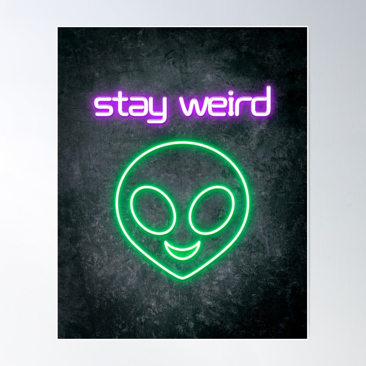 Stay Weird Poster Wall Art, Modern Wall Decor For Living Room Bedroom ...