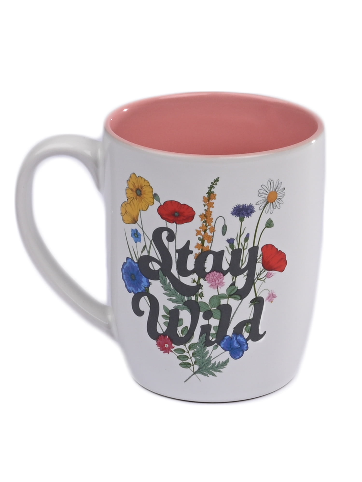 Stay Wild 12 oz Ceramic Diner Cup - Sturdy & Affordable - Walmart.com