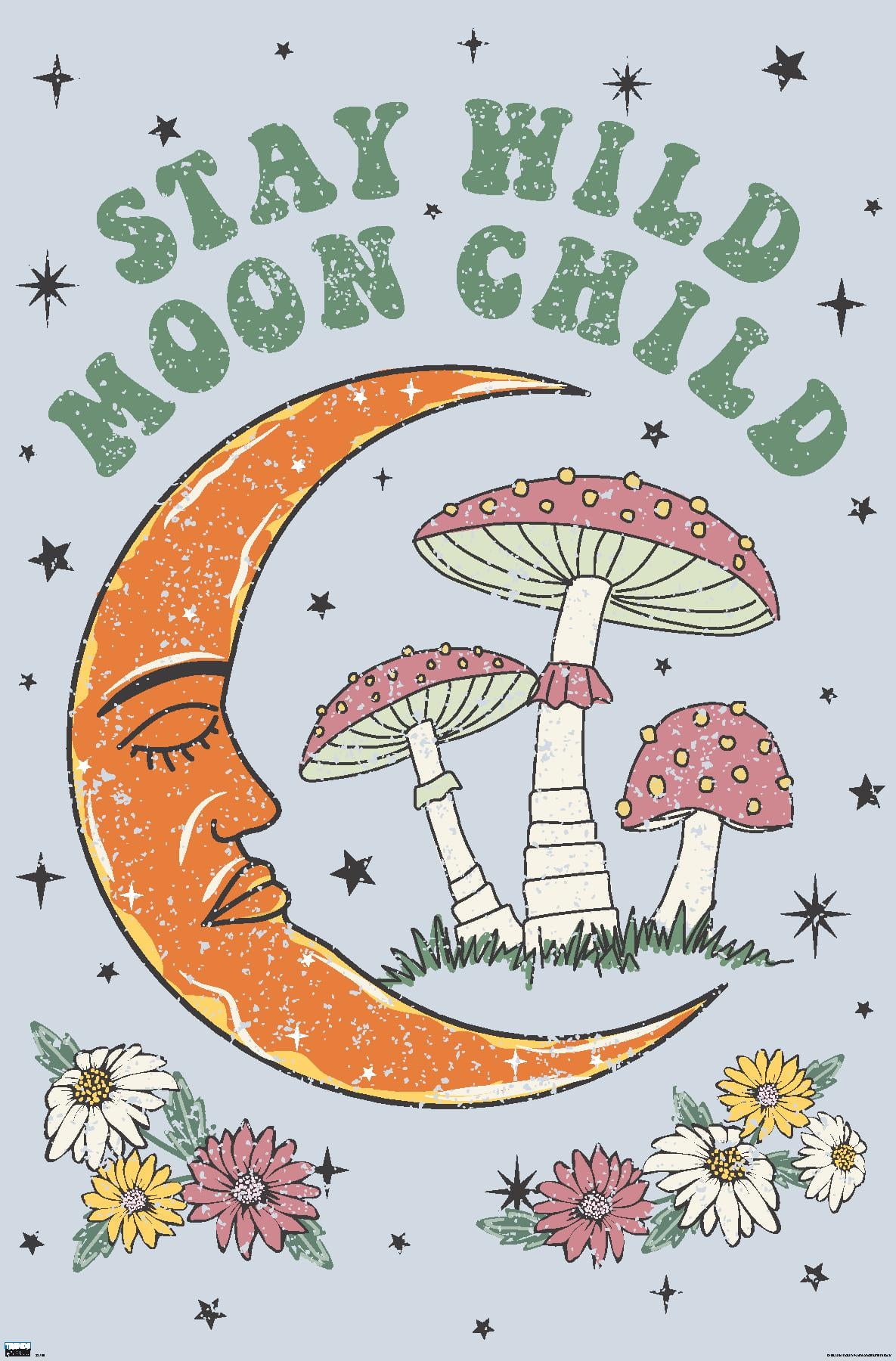Stay Wild Moon Child Wall Poster, 22.375" x 34" - Walmart.com