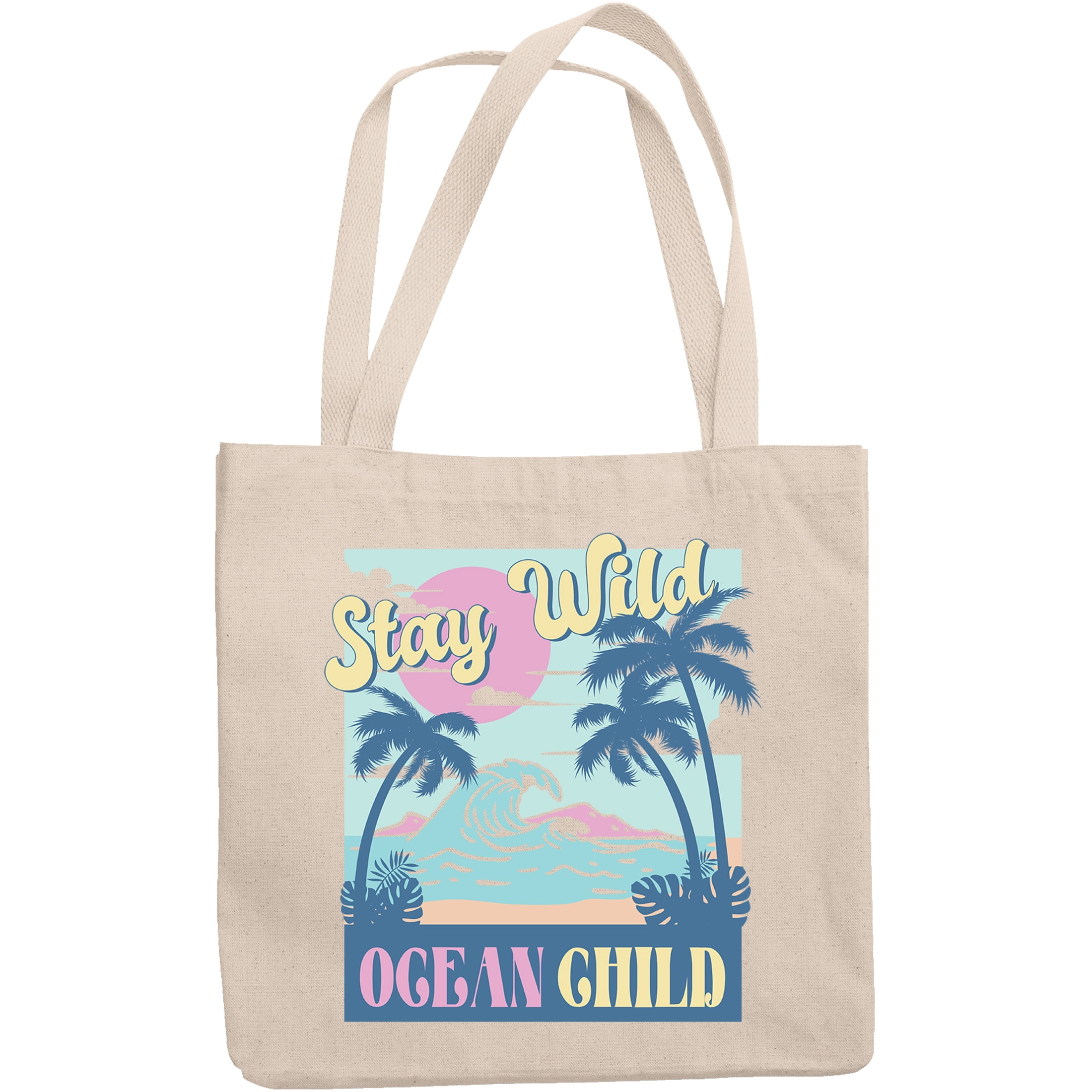 Stay Wild, Ocean Child with Retro Palm Trees & Sea Art Merch Gift, 12oz ...