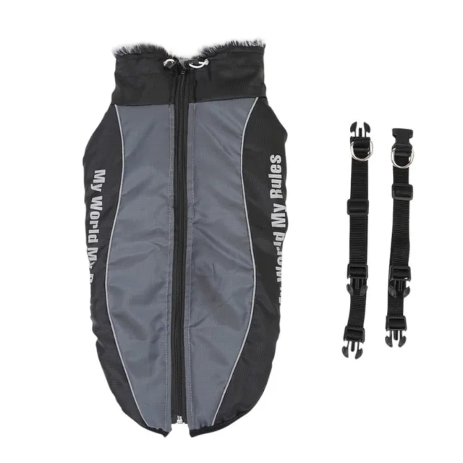 Stay warm and safe: Insulated waterproof winter dog jacket with durable ...