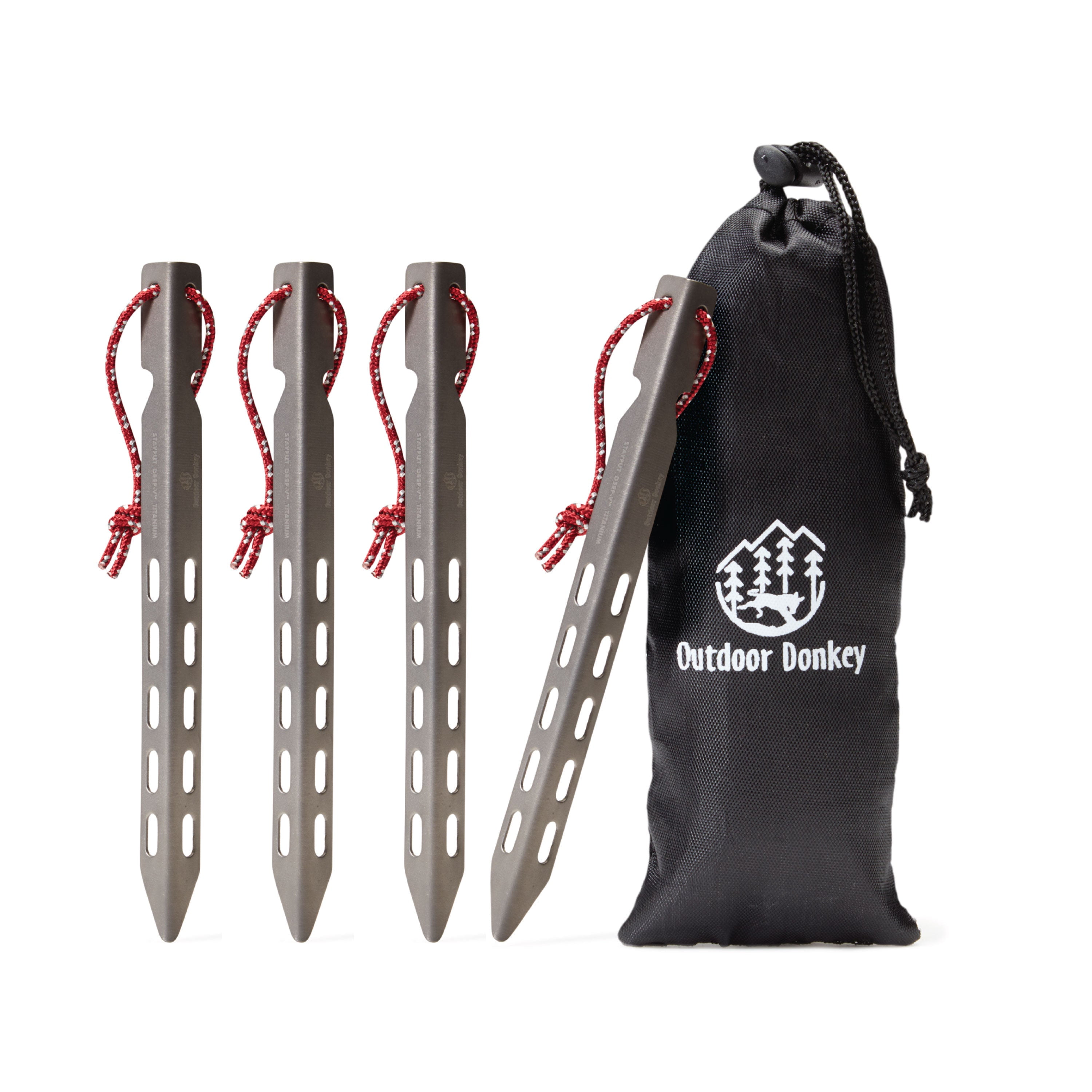 StayPut Deep-V Titanium Tent Stakes - Walmart.com