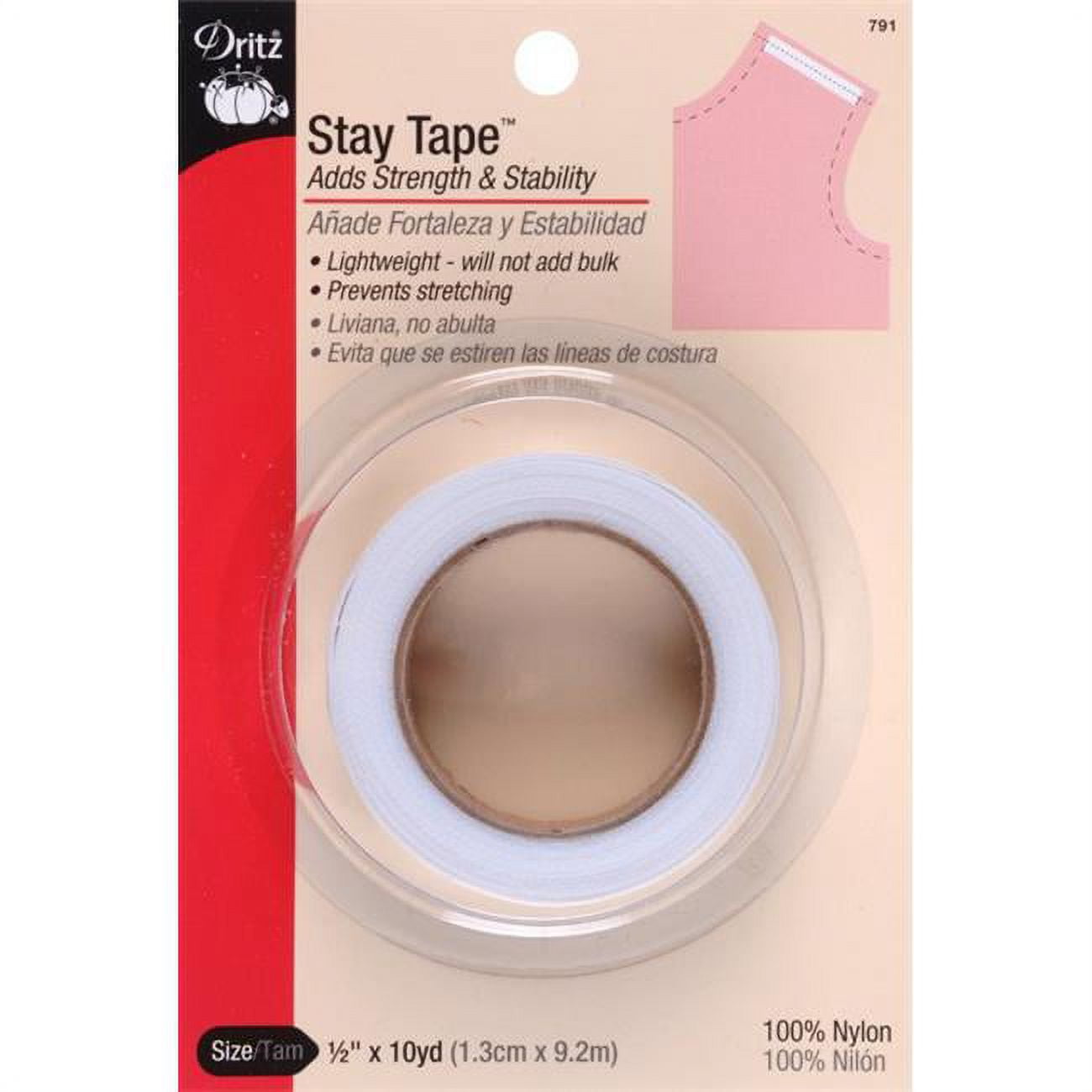 Dritz Stay Tape (1/2" x 10yds) - Walmart.com