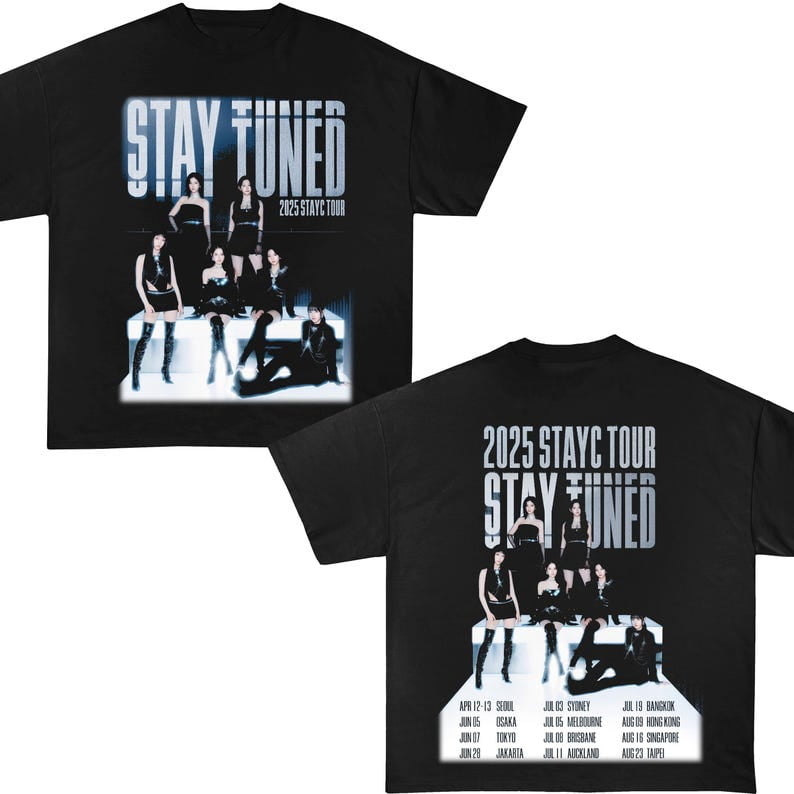 Stayc Stay Tuned 2025 Tour T-Shirt, Stayc Merch - Walmart.com