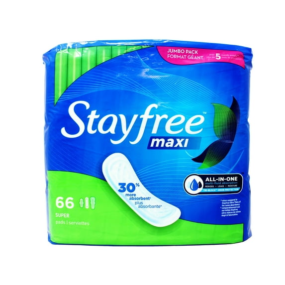 Stayfree Maxi Super Pads Wingless, Super Absorbent, Heavy Flow ...