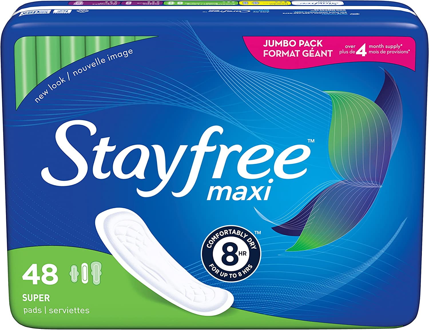 Stayfree Maxi Super Long Pads, Wingless, Heavy Flow, Reliable ...