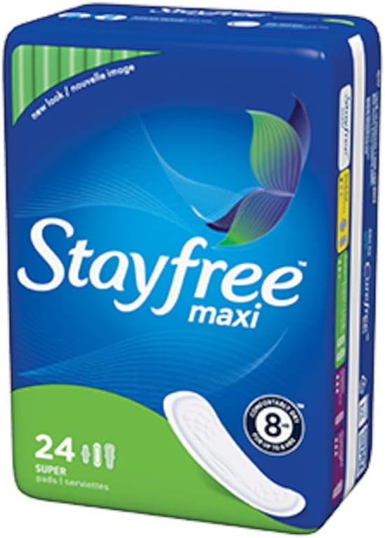 Stayfree Super Maxi Pads, 24 Count - Walmart.com