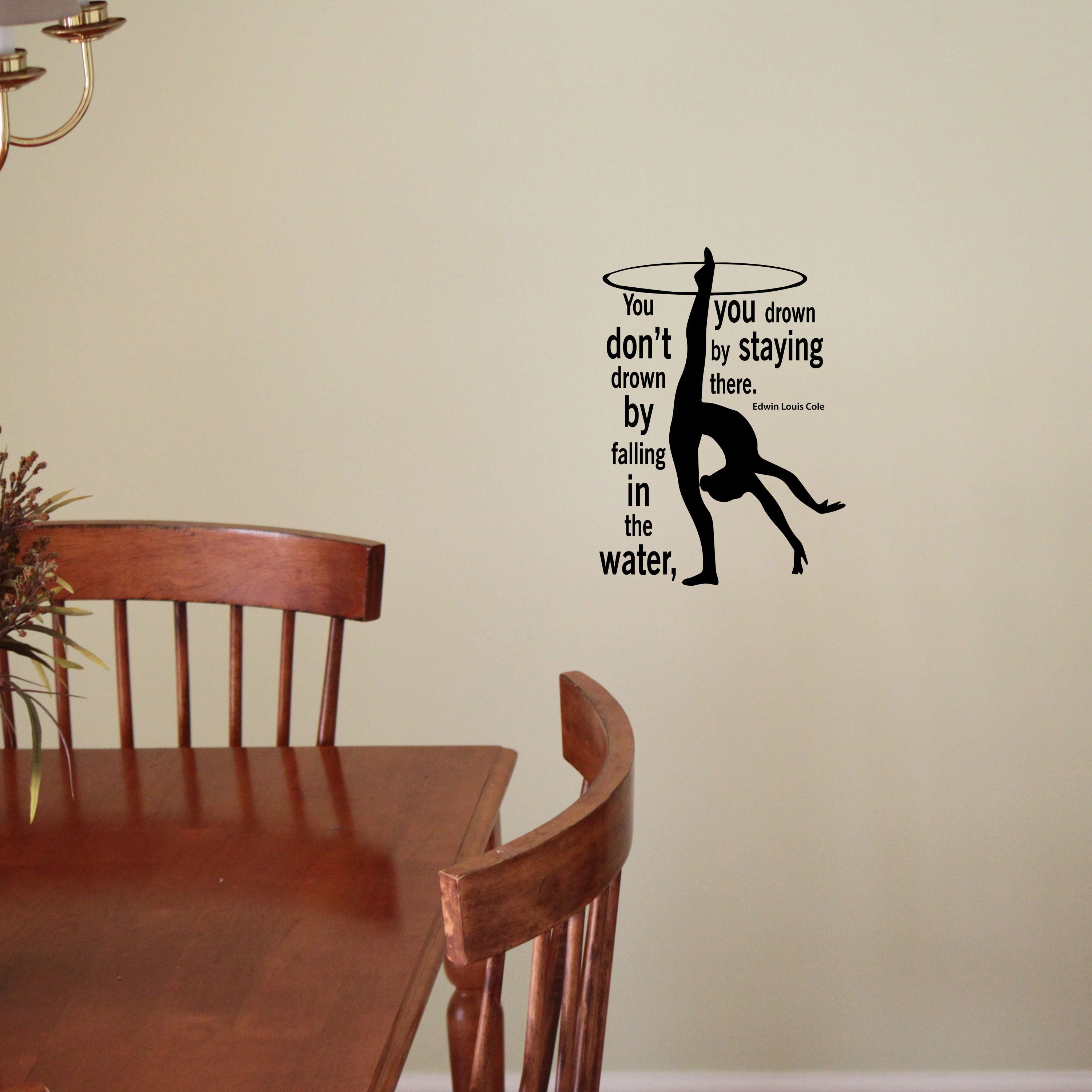 Staying There Gymnast Gymnastics Motivation Quote Wall Sticker Art ...