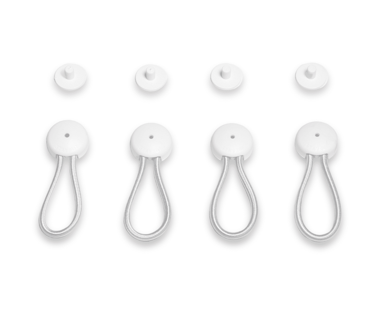 Stayput 6 5/8" Standard Size White Shock Cord & Fastener for Canvas ...
