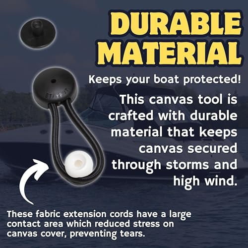 Stayput Fasteners 6 5/8" Standard Size Black Bungee Shock Cord ...