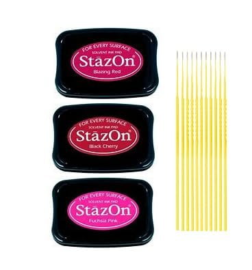 StazOn Multi-Surface Solvent Ink Pad Bundle - 3 Pk StazOn Solvent Ink ...