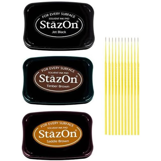 StazOn Multi-Surface Solvent Ink Pad Bundle - 3 Pk StazOn Solvent Ink ...