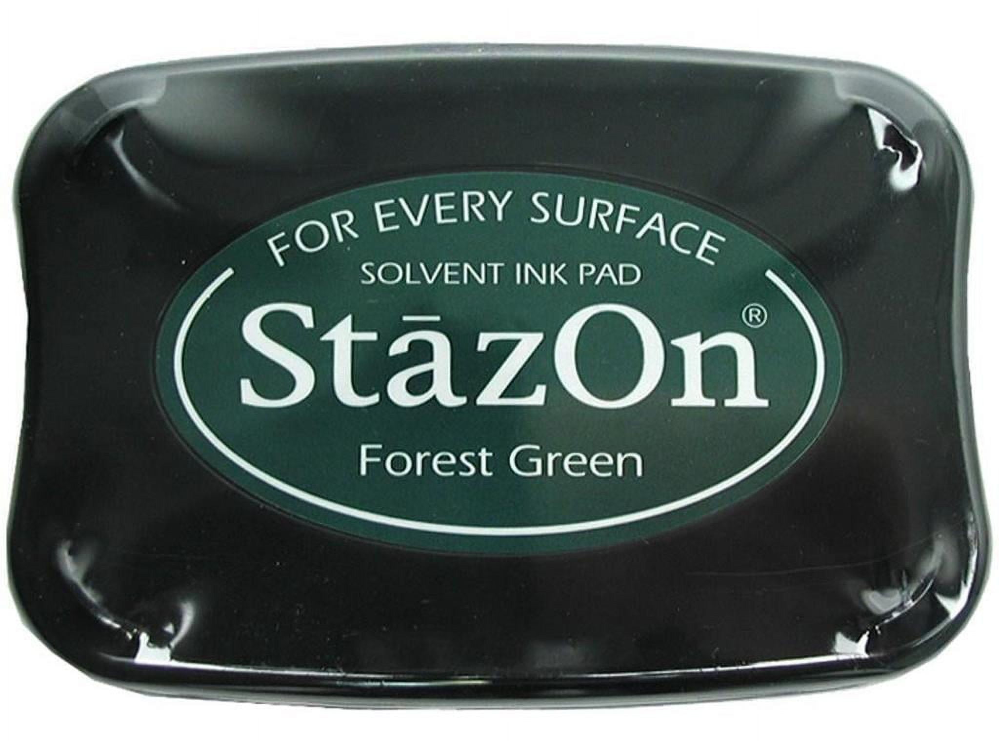 Imagine StazOn Solvent Ink Pad, Large, Forest Green - Walmart.com