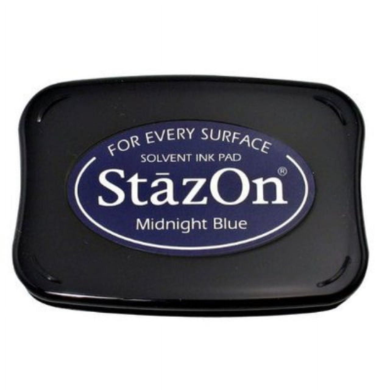 StazOn Large Solvent Ink Pad for Stamping on Non-Porous Surfaces ...