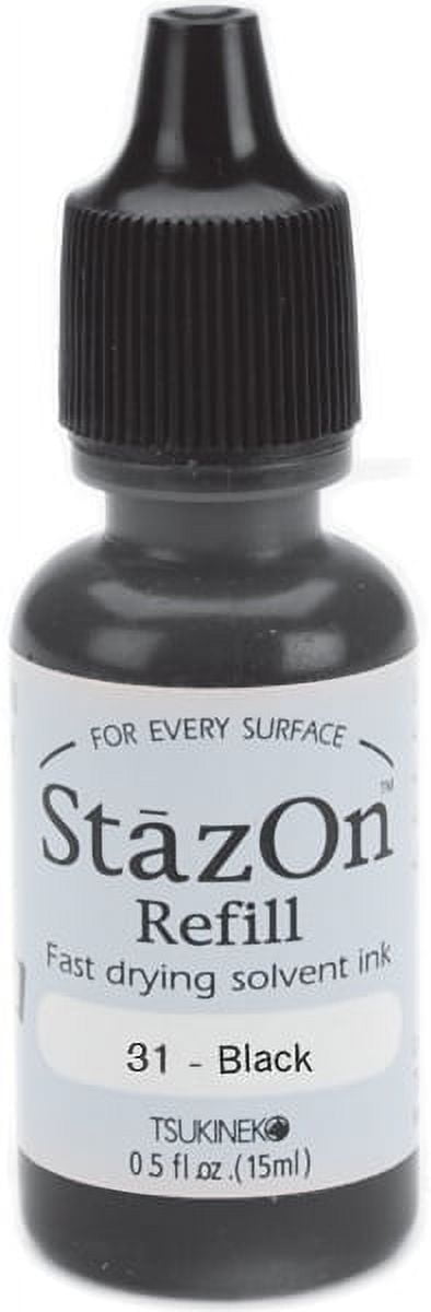 StazOn Solvent Ink Refill .5oz-Jet Black - Walmart.com
