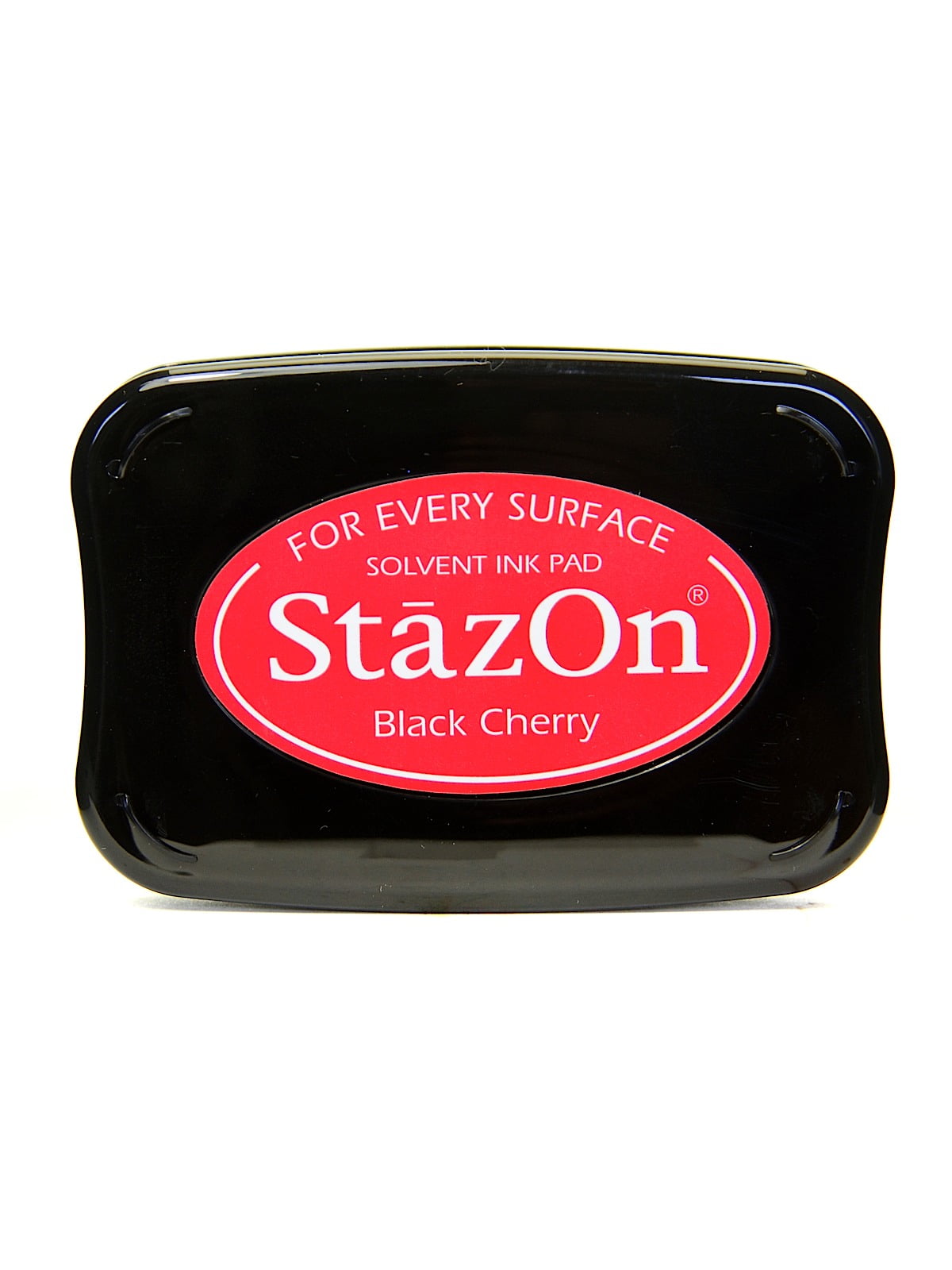 StazOn Solvent Ink black cherry, 3.75 in. x 2.625 in., full-size pad ...
