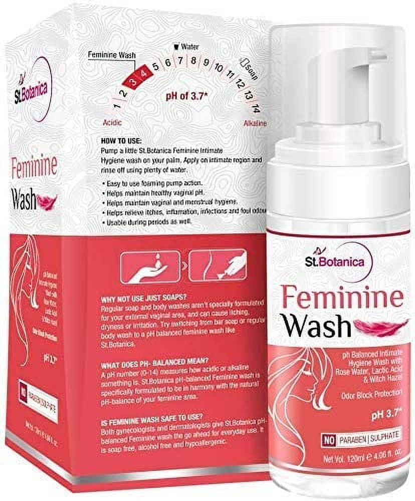 Stbotanica Feminine Intimate Hygiene Wash with Rose Water, Tea Tree ...