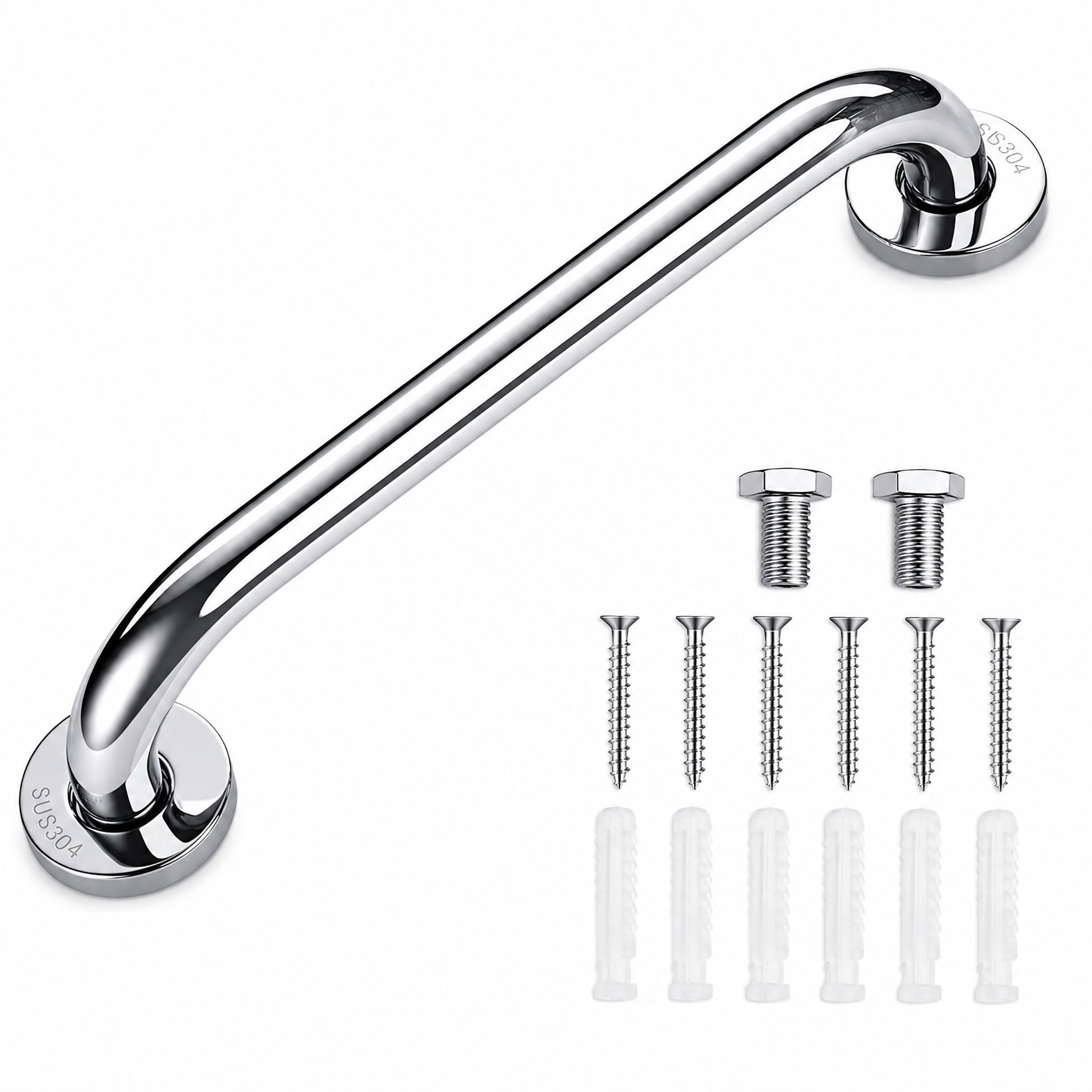 Stcellnmex 1 Set Shower Grab Bar 12 Inch Stainless Steel Anti Slip ...