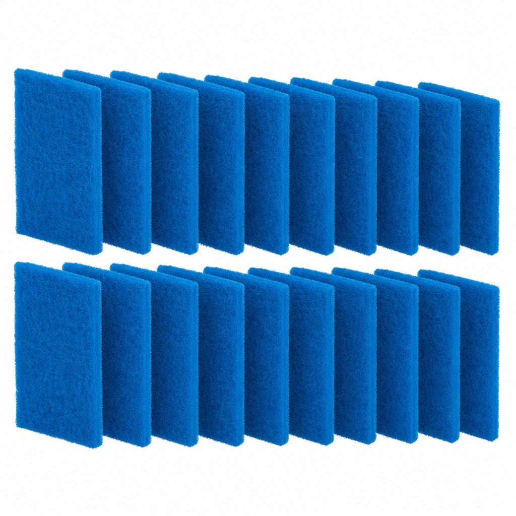 Stcellnmex 20 Pack Blue Non Scratch Scouring Sponge Scrub Pads For ...