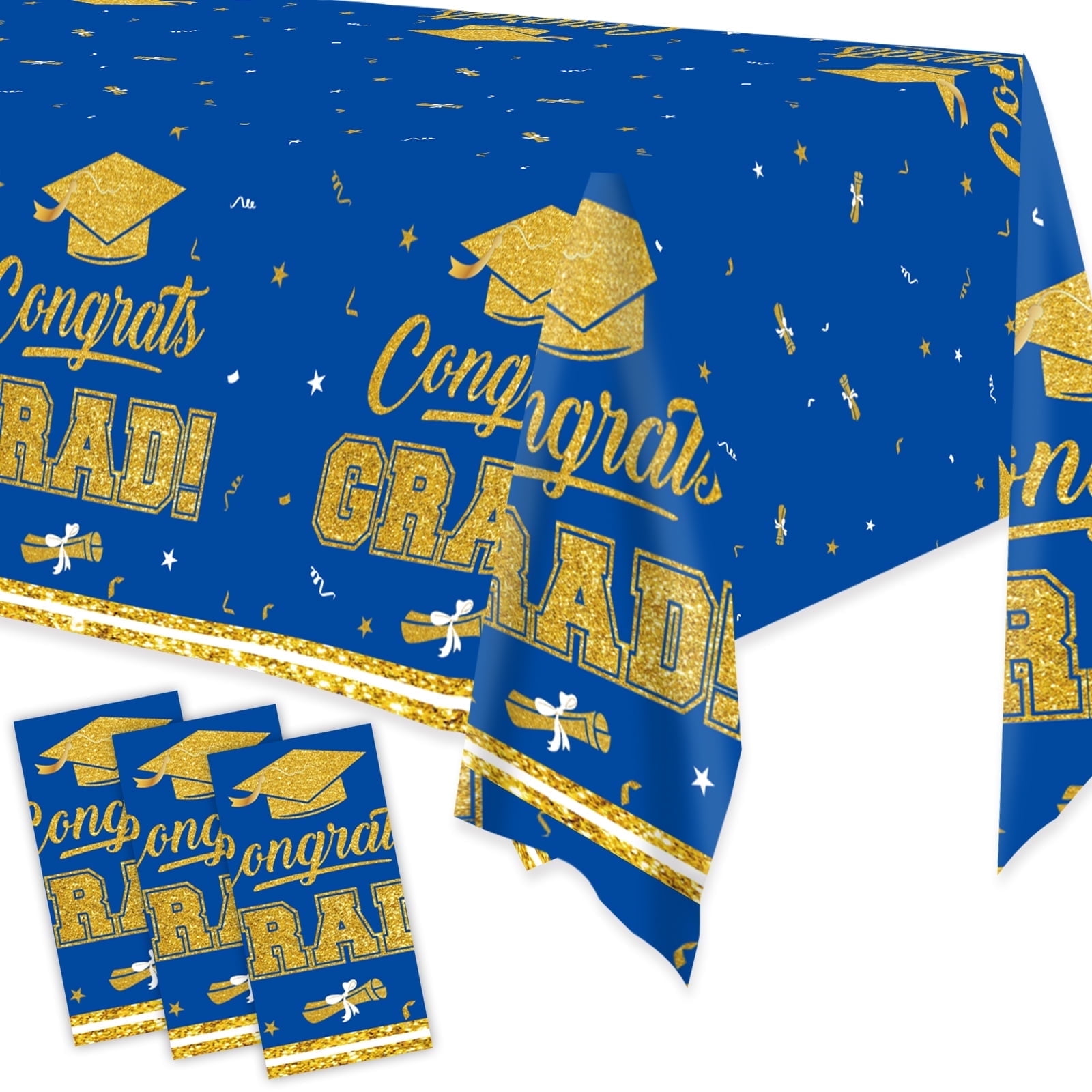Stcomart 3 Pack Graduation Tablecloths, 54 x 108 Inch Class of 2025 ...