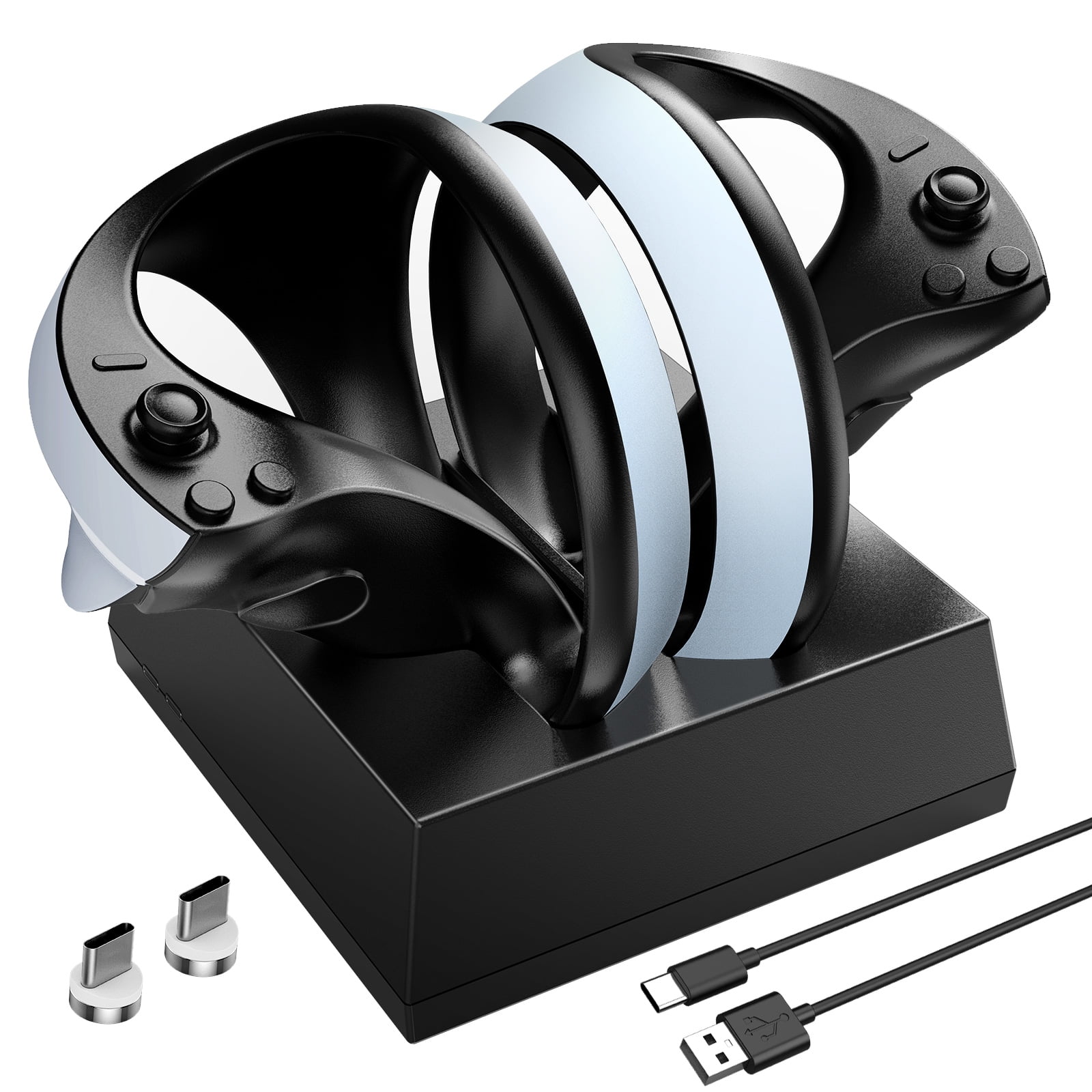 SteBeauty Charging Station for Playstation VR2 Controller with LED ...