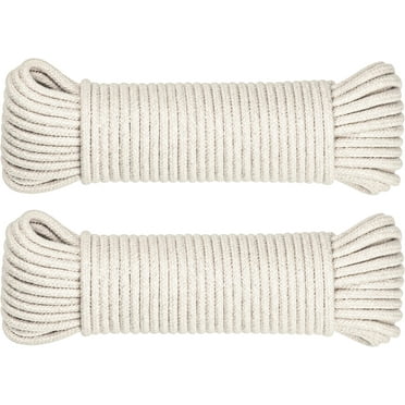 NATURAL 1/2" COTTON ROPE - Walmart.com