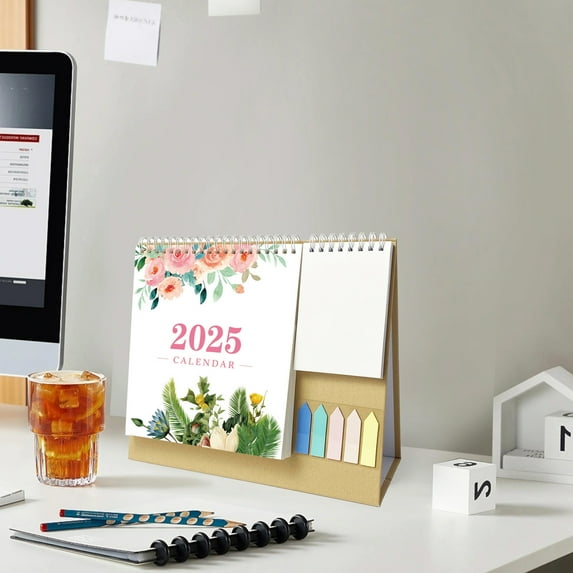 Steadline 2025 Multifunctional Desk Calendar System - Punch Card Office ...