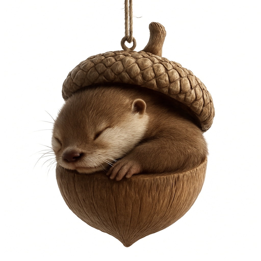 Steadline 4-Inch Forest Animal Acorn Christmas Ornament Set ...