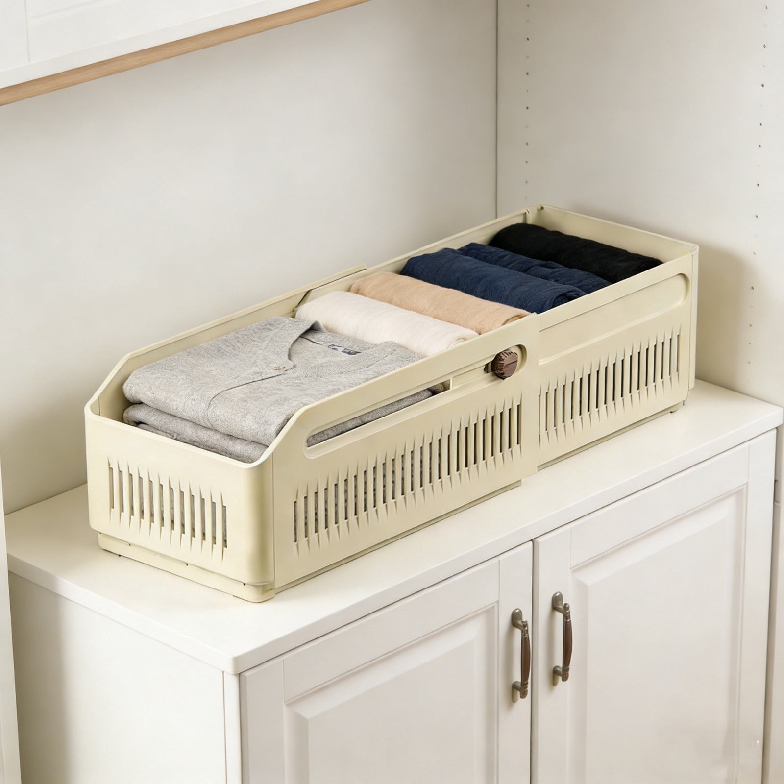 Steadline Adjustable Retractable Storage Box With Handles,Expandable ...