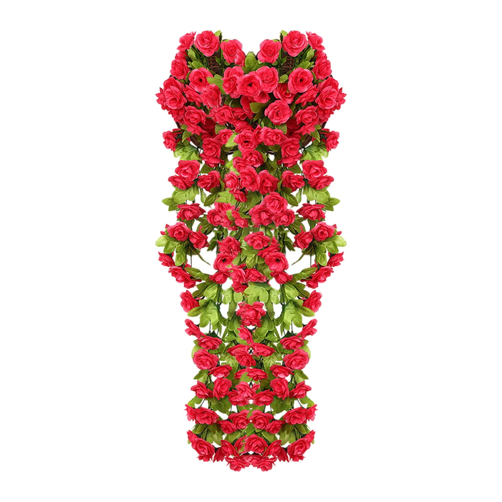 Steadline Artificial Violet Flower Garland 30.7 Inch Fake Hanging Plant ...