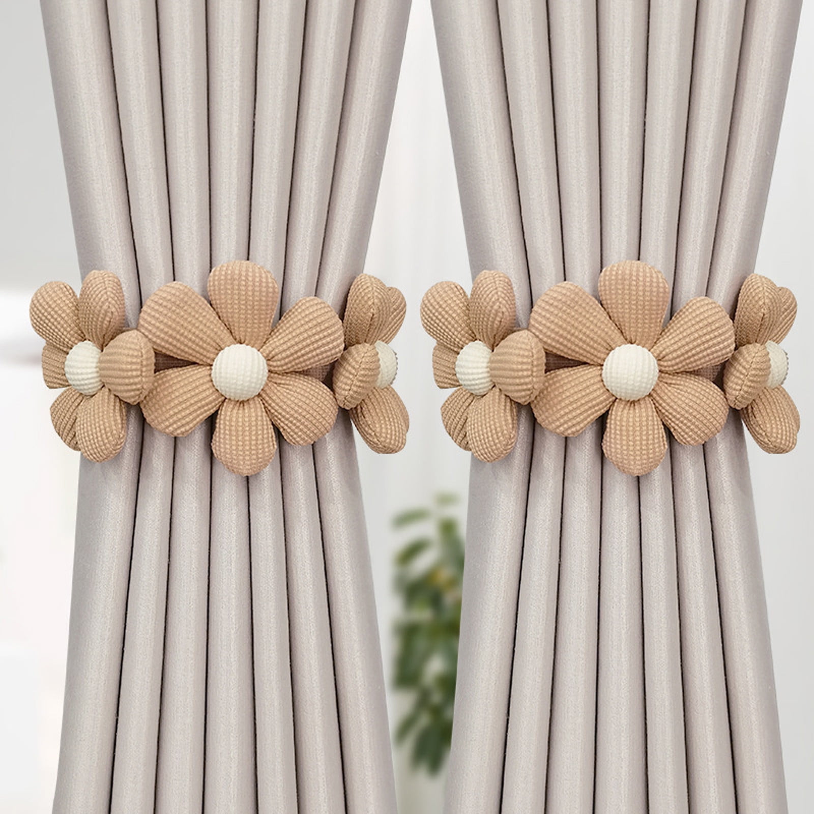 Steadline Boho Style Sunflower Curtain Tiebacks Set of 2 Pack - Three ...