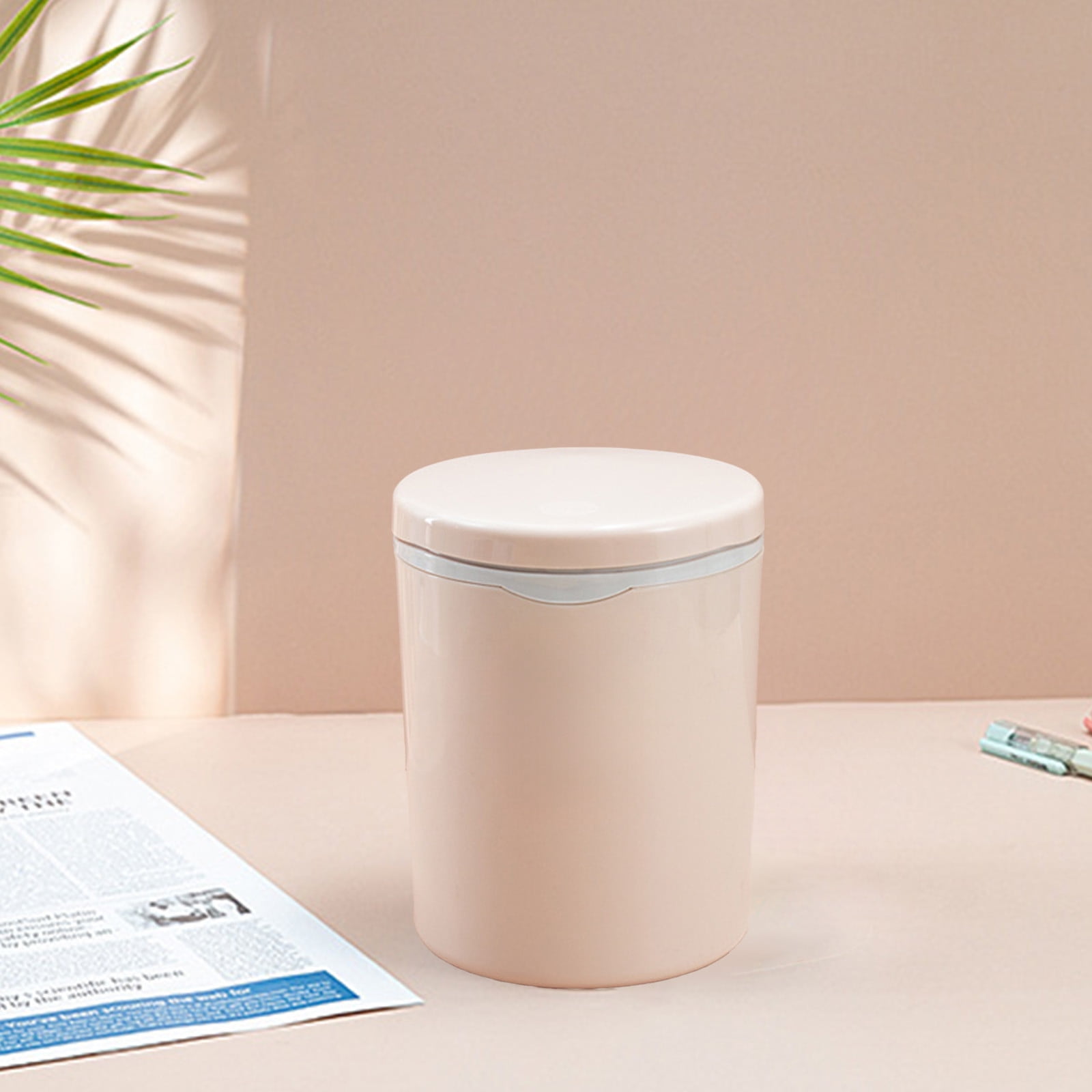 Steadline Desktop Mini Plastic Waste Garbage Can with Lid, Stylish ...
