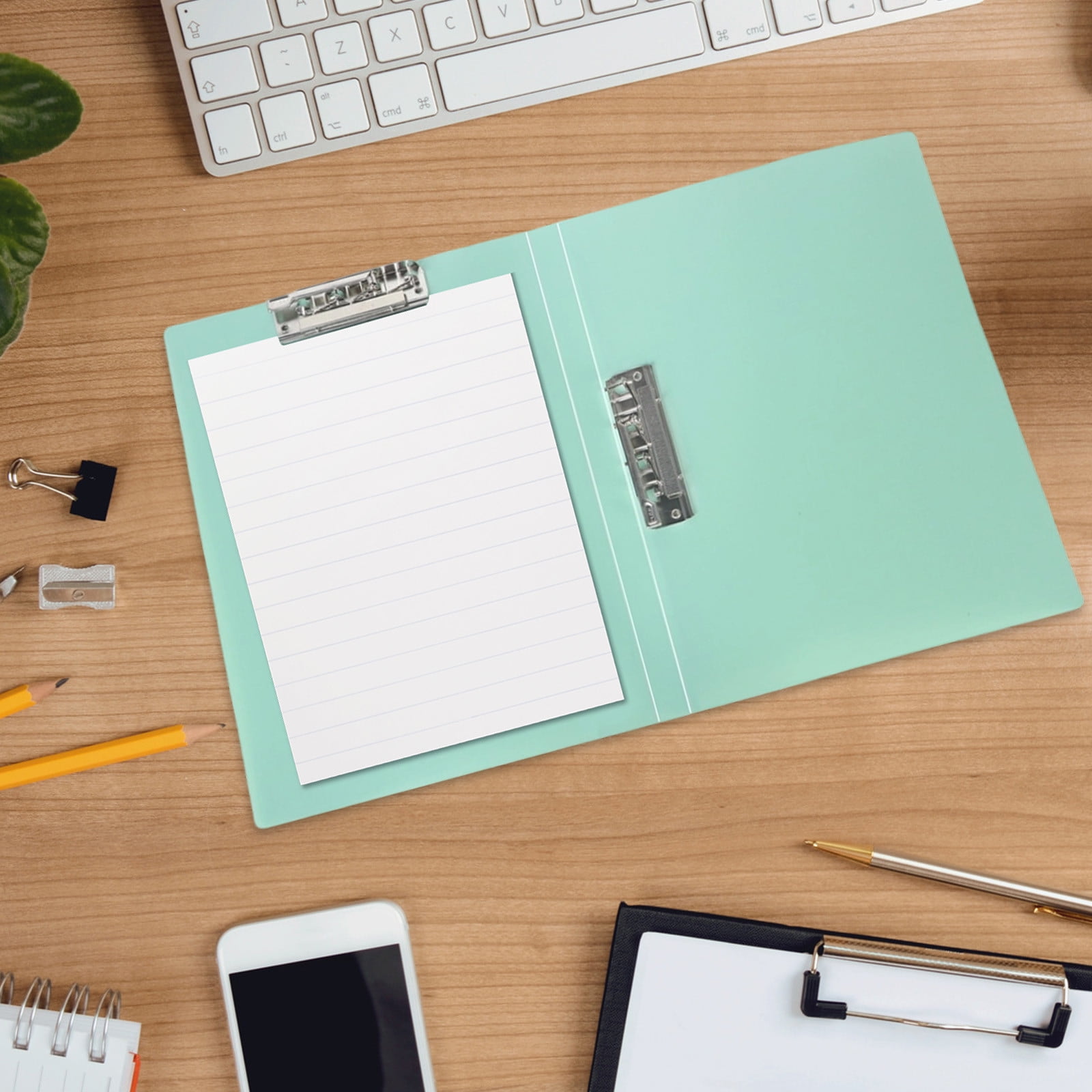 Steadline Double Strong Clips File Folder Report Cover, Punchless ...