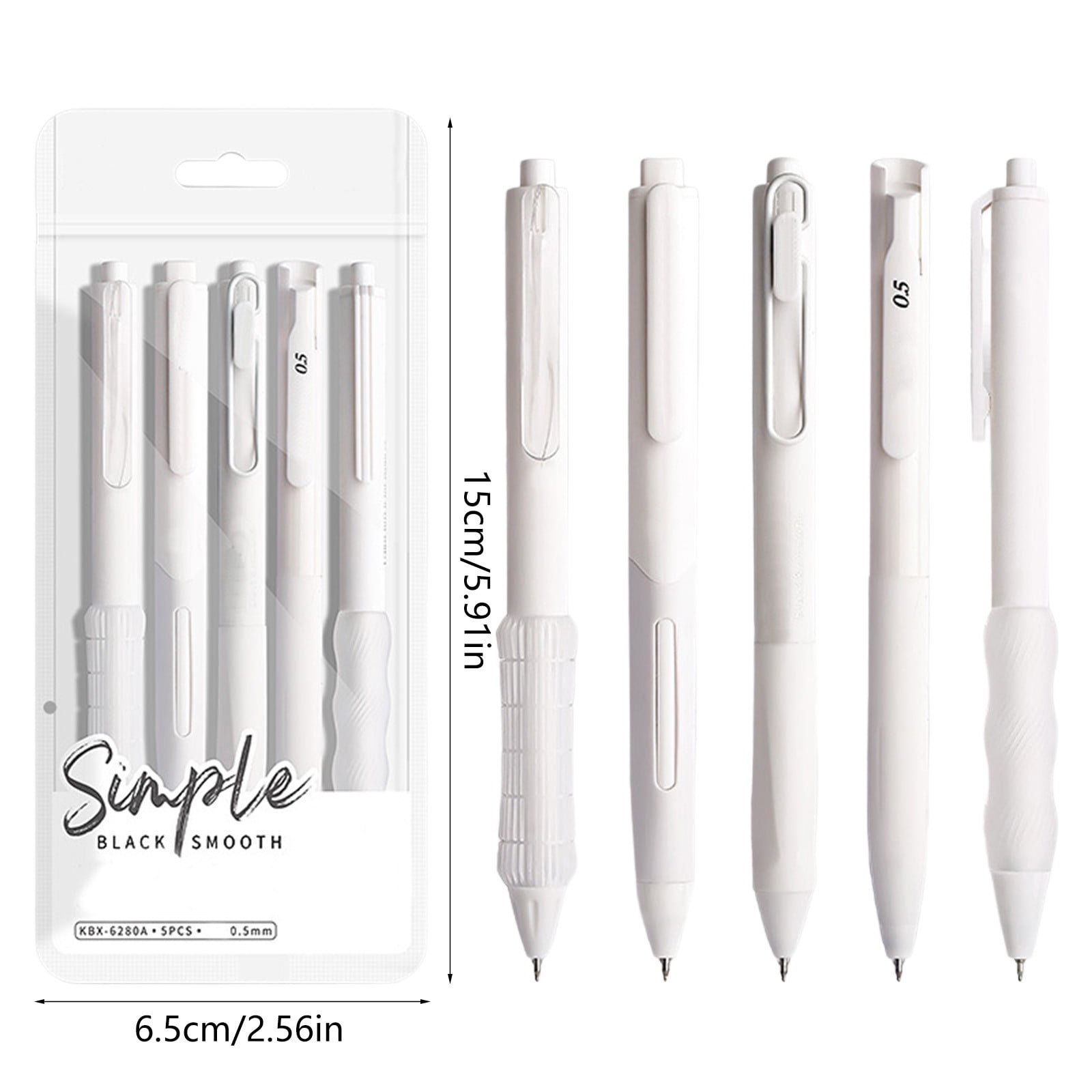 Steadline Gel Pens, 5 PC 0.5mm Fine Point Smooth Writing Pens, Quick ...