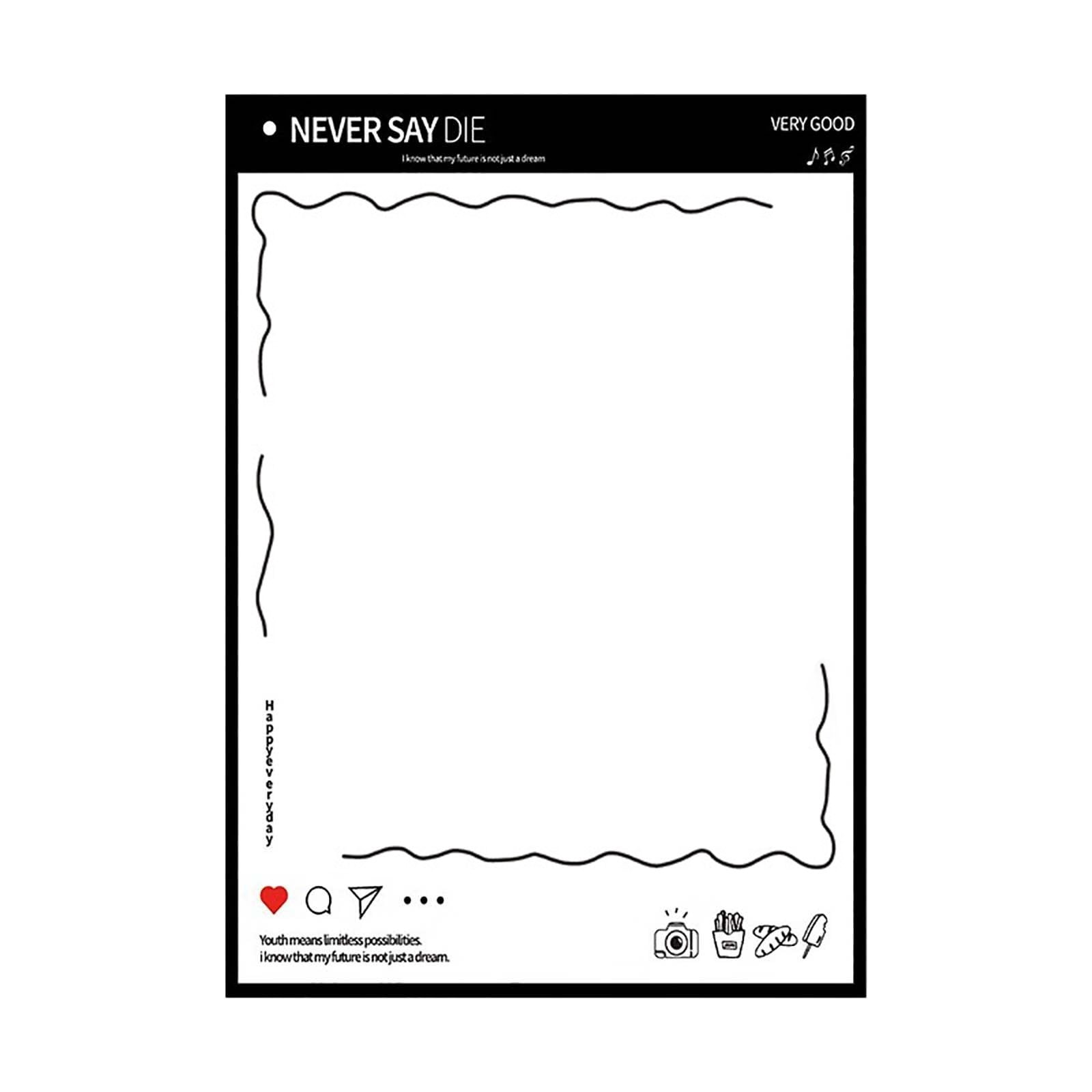 Steadline Magnetic Refrigerator Message Board - Reusable Dry Erase ...