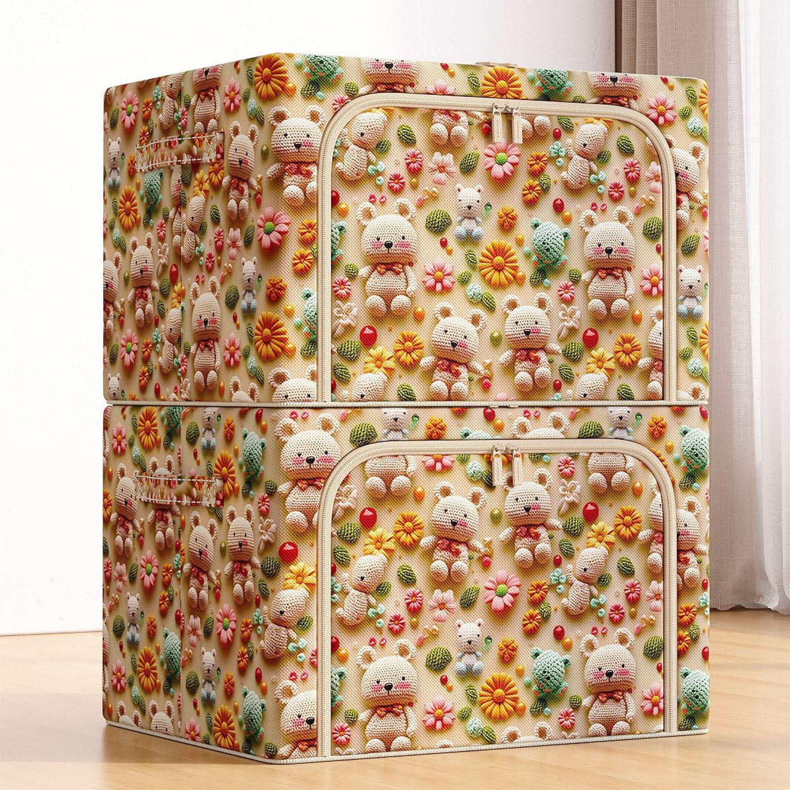 Steadline Multi-Purpose Zippered Storage Box with Carry Handles - Space ...