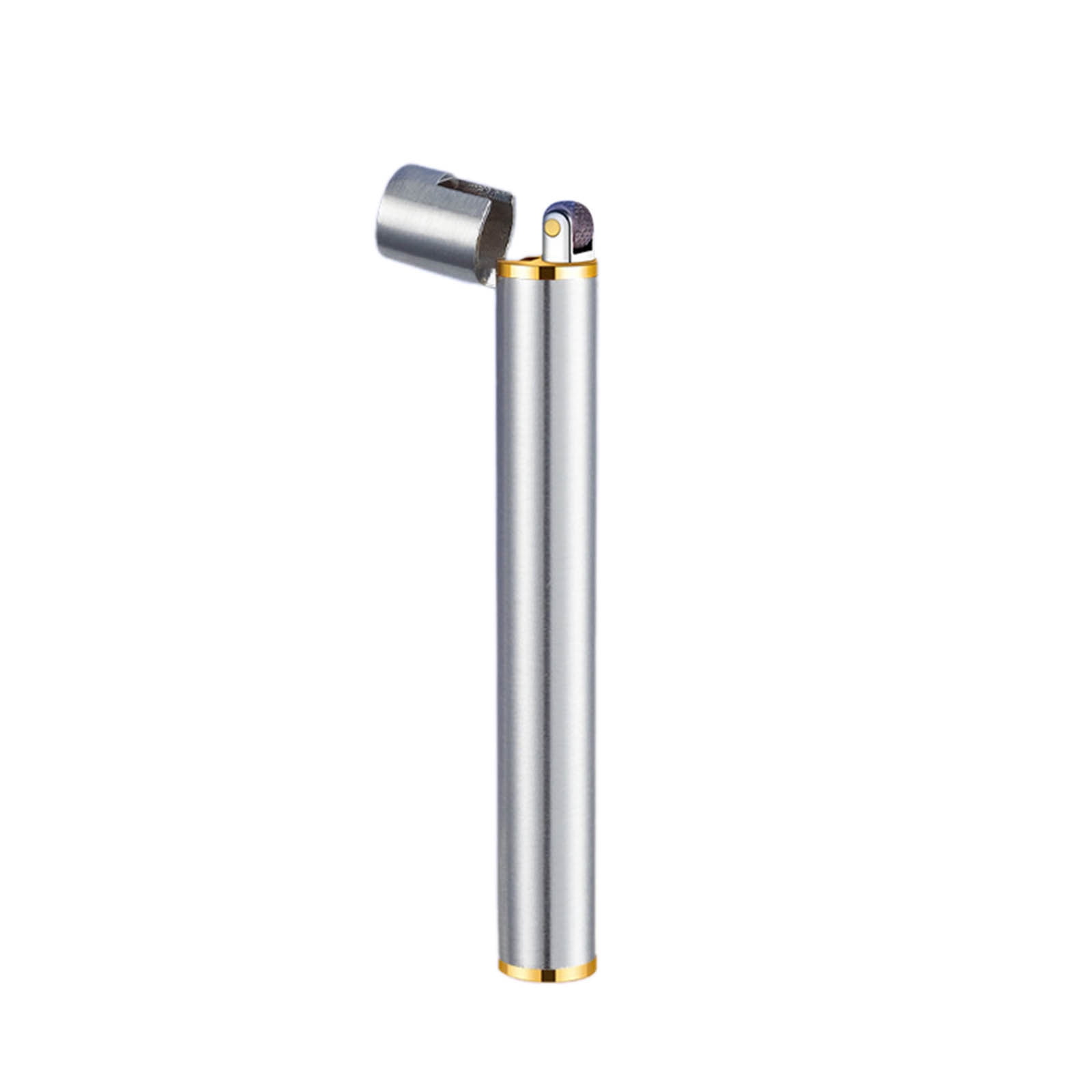 Steadline Refillable Windproof Metal Lighter with Adjustable Flame and ...