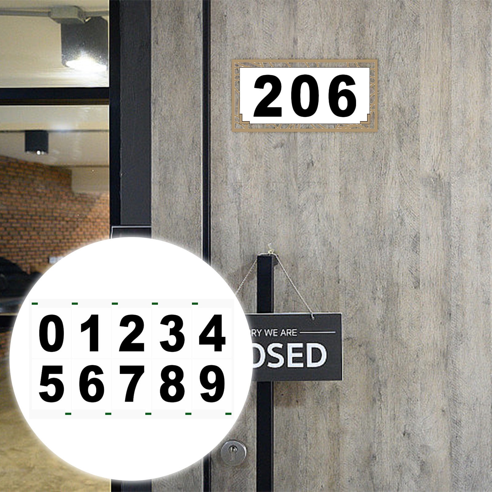 Steadline Set of 3 Reflective Number Decals with Advanced Nanofilm ...