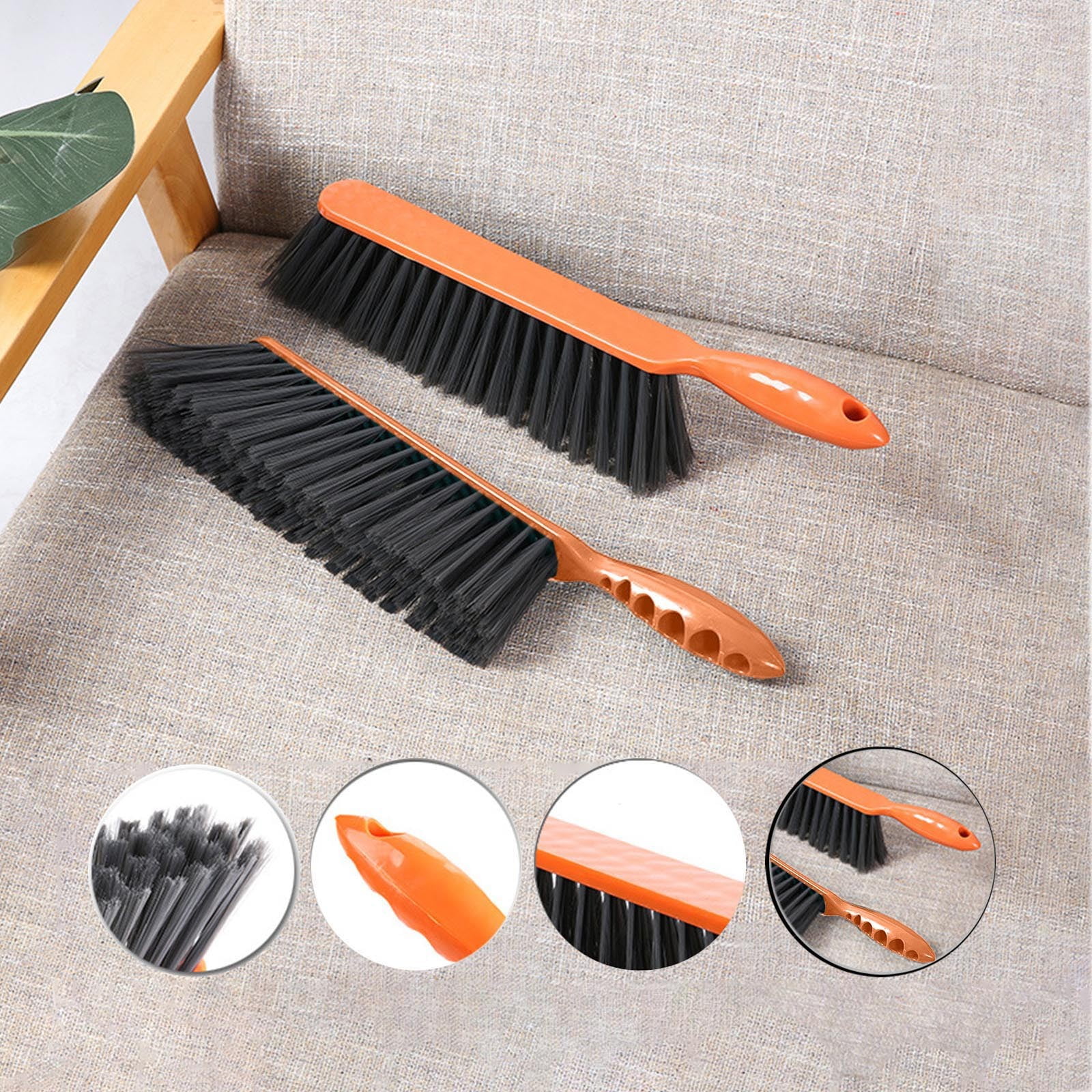 Steadline Soft Bristle Bed Cleaning Brush with Long Handle Design ...