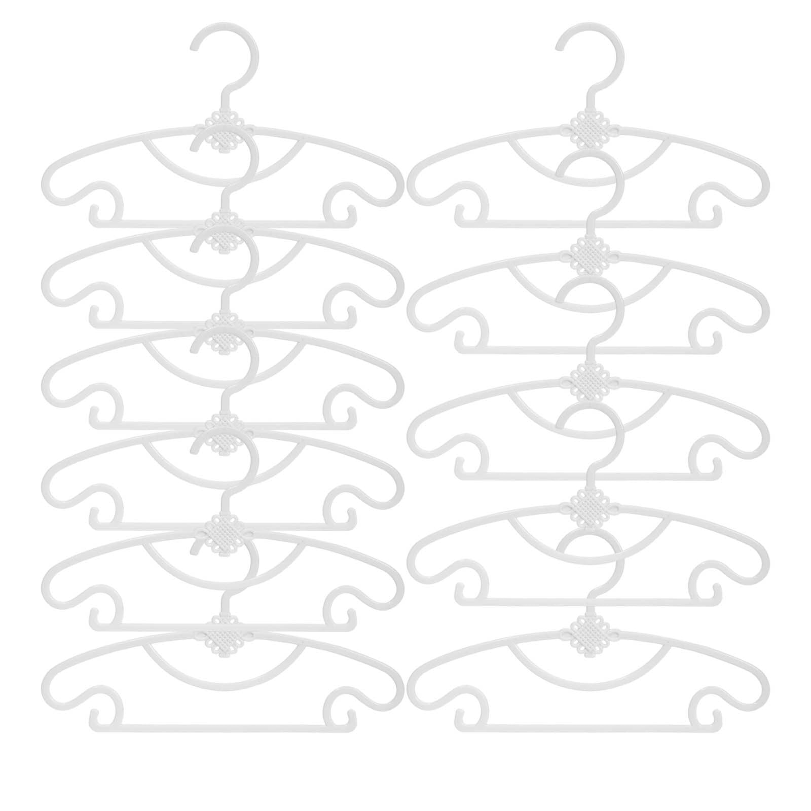 Steadline10-Pack Kids Plastic Hangers Set Adjustable Non-Slip ...