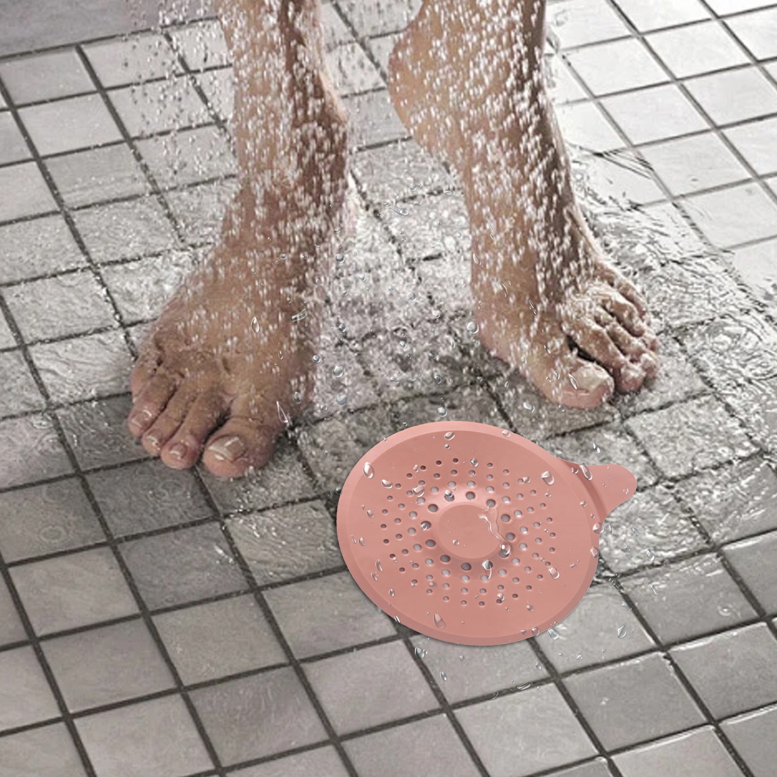 SteadlineFlexible Shower Drain Cover Hair Catcher with TPR Material for ...