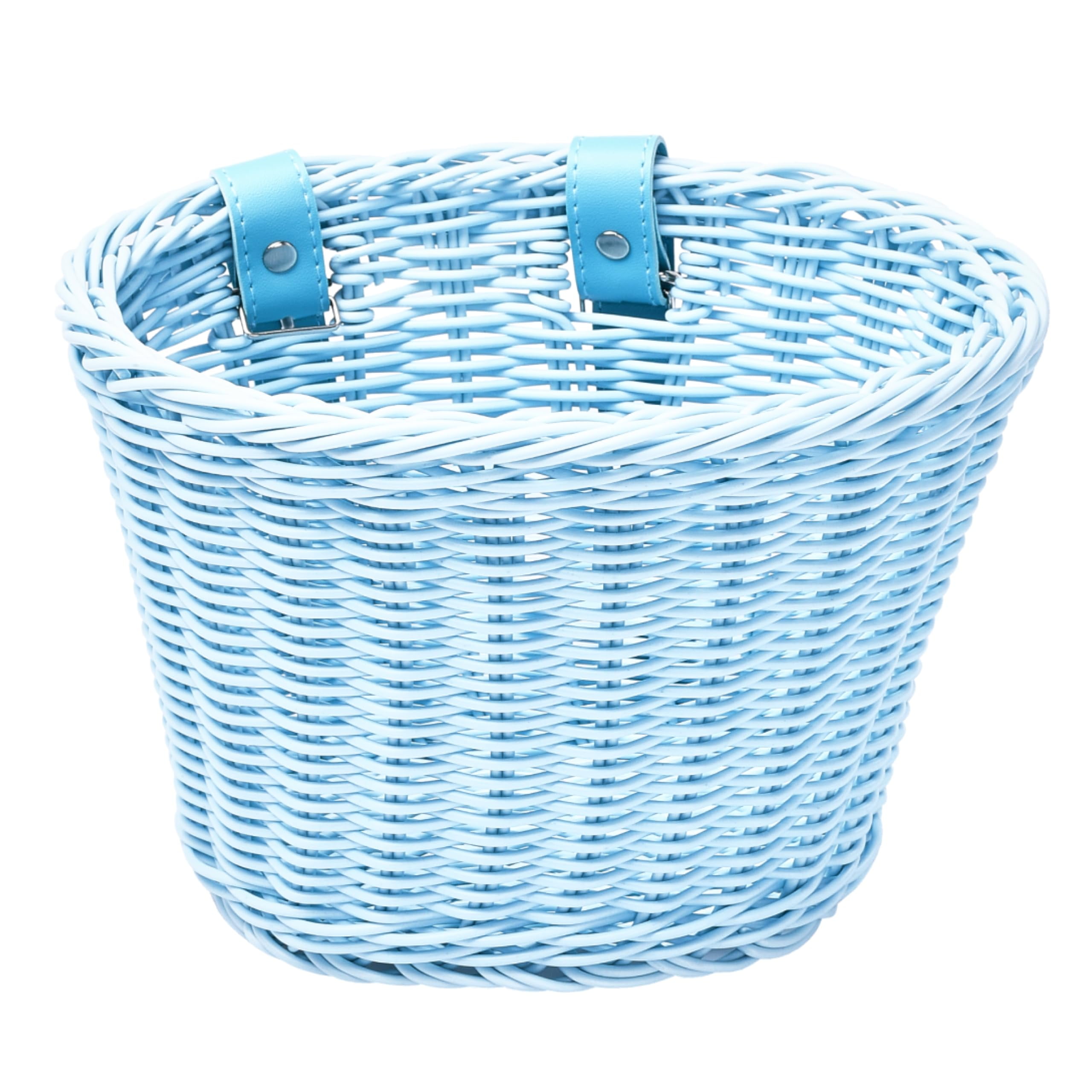 Steady Doggie Pink Bike Basket - Front Bike Baskets - Bicycle Basket - Easy Installation - Woven ...