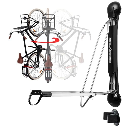 Steadyrack Bike Rack - Easy Lift Swivel Bike Wall Mount, Vertical ...