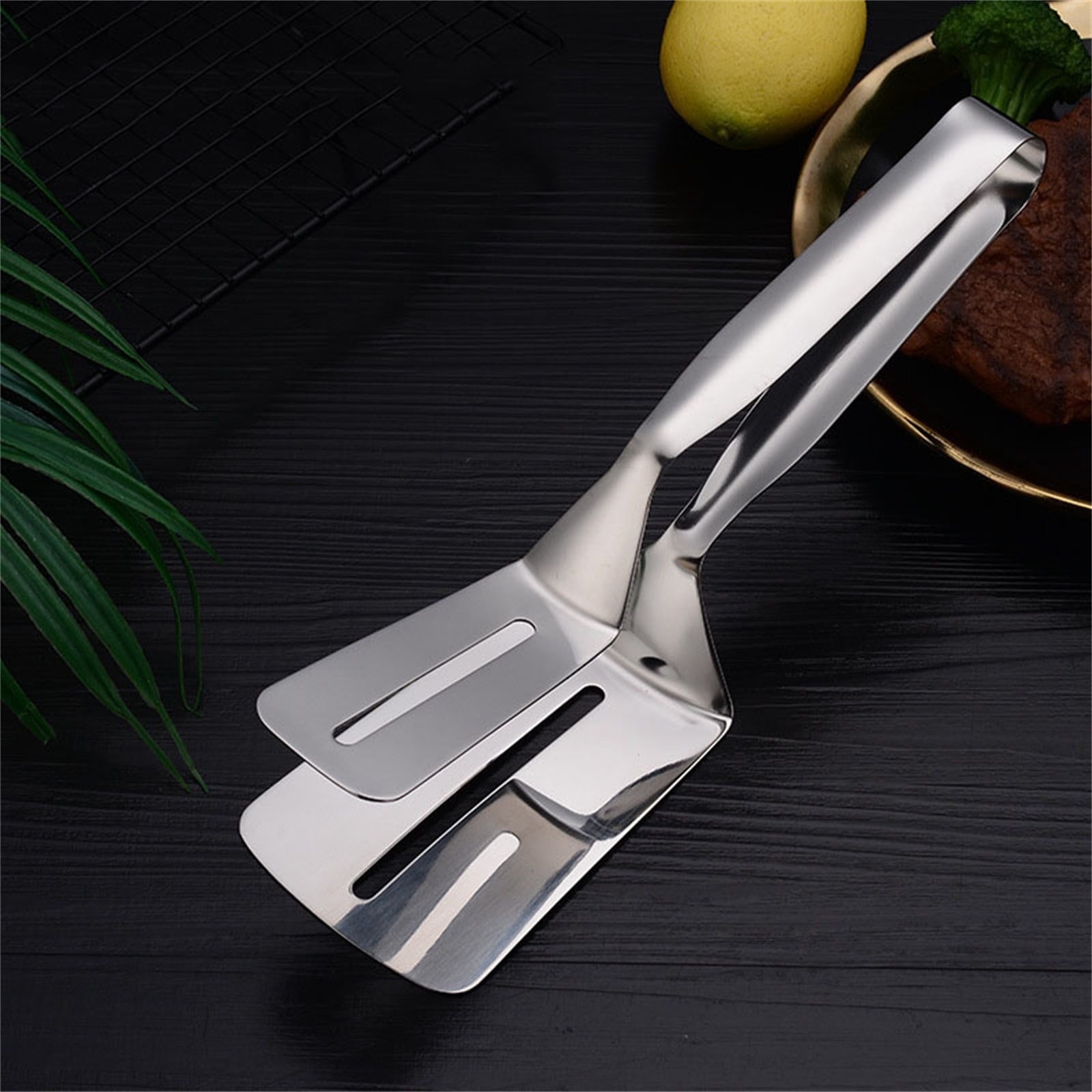 Steak Fry Fish Cooking Tongs - Professional Stainless Steel, Food-grade ...