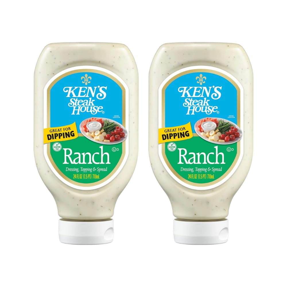 Steak House Ranch Dressing, Topping & Spread, 24 fl oz (Pack of 2 ...