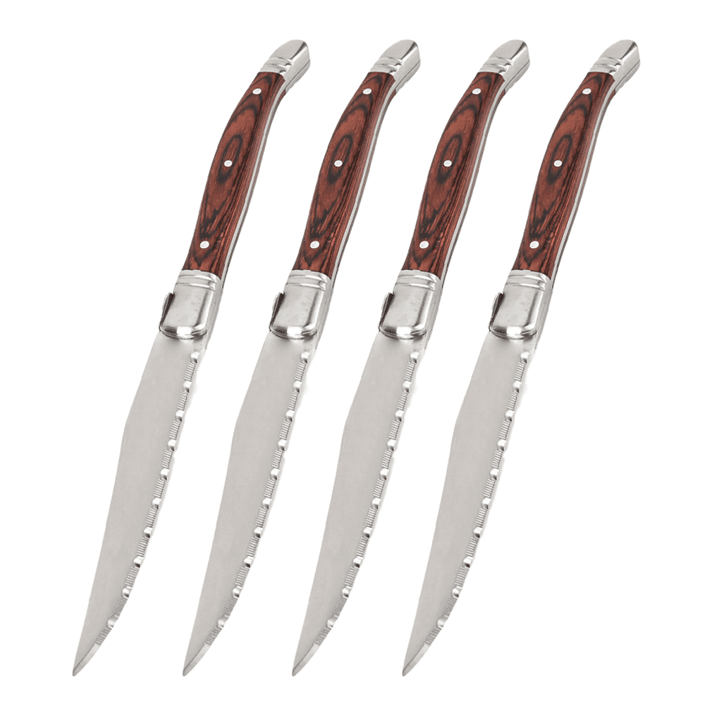 Steak Knife Set - Stainless Steel - Rust Resistant & Easy to Maintain ...
