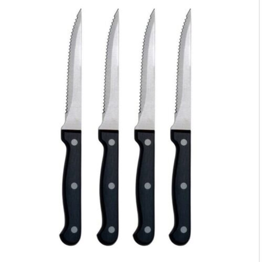 Steak Knives Set of 4 6 8 Stainless Steel Serrated Steak Knife kitchen ...